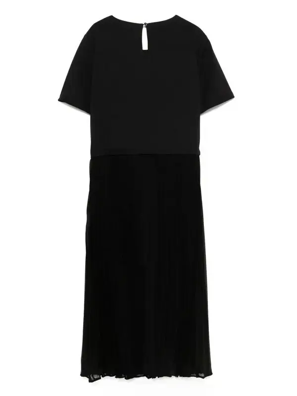 Dkny Plissé-detailed Midi Dress