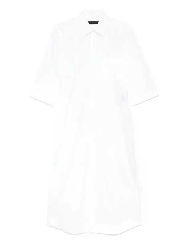 ALAINPAUL Cotton Midi Shirt Dress