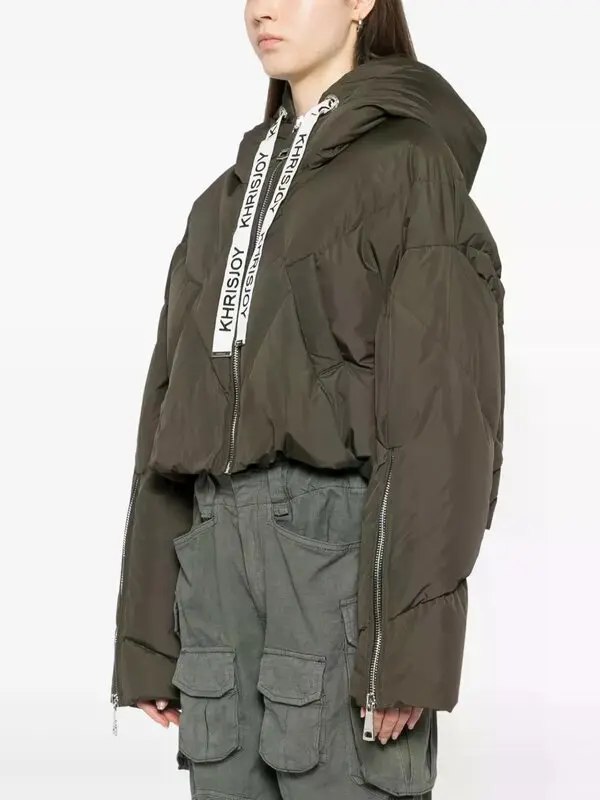 Khrisjoy Cropped Iconic Puffer Jacket