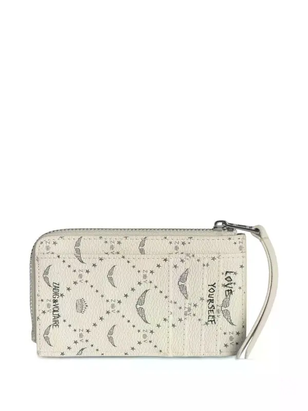 Zadig&Voltaire Monogram Card Holder - White