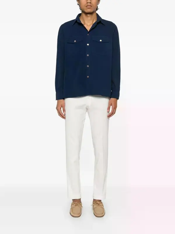 Paul Smith Stretch-cotton Seersucker Shirt