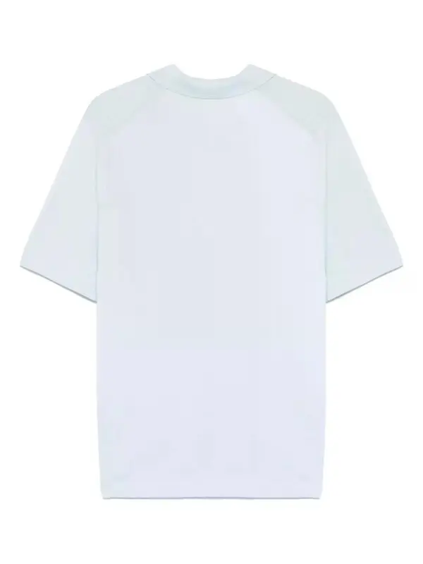 CRUCIANI Textured-knit T-shirt - Blue