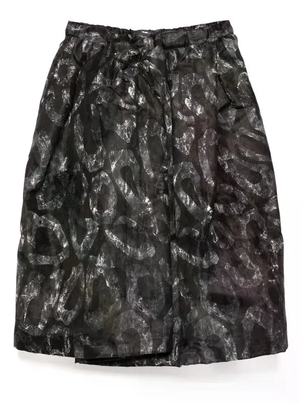 Comme Des Garçons Graphic-print Skirt