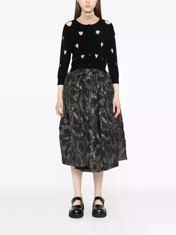 Comme Des Garçons Graphic-print Skirt