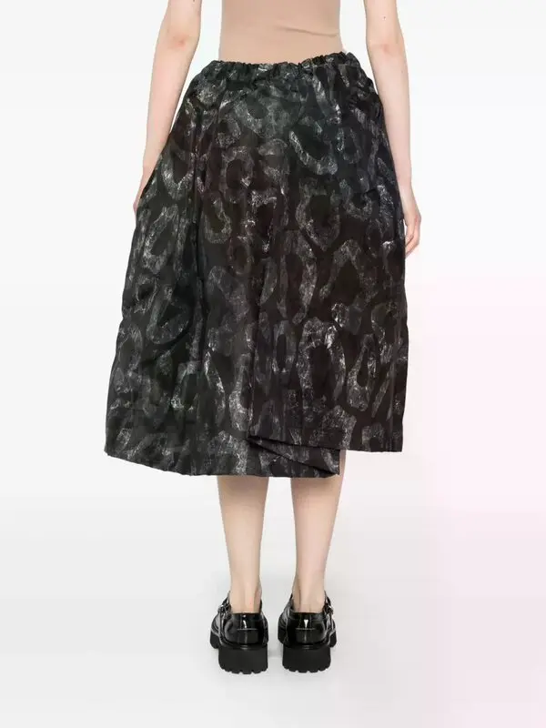 Comme Des Garçons Graphic-print Skirt