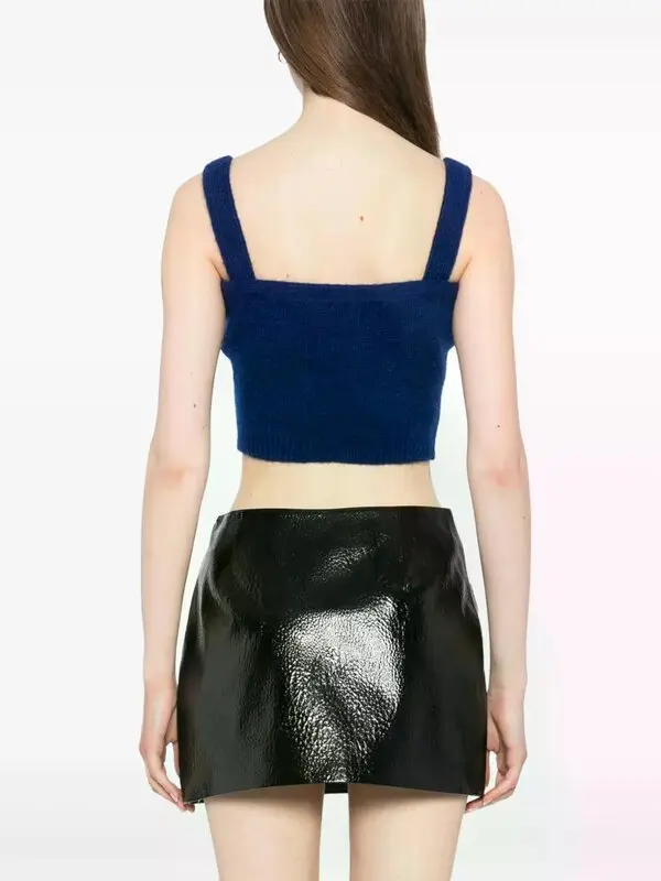 Alessandra Rich Knitted Tank Top - Blue