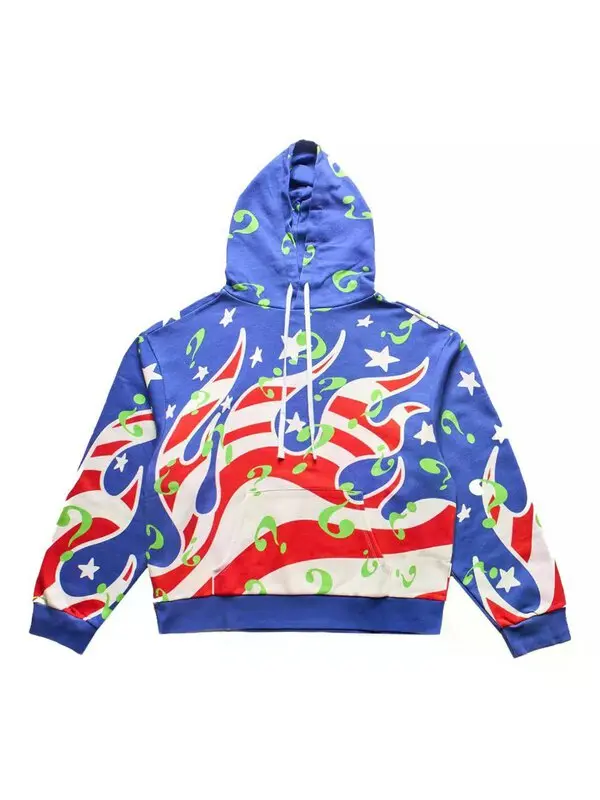 SKY HIGH FARM WORKWEAR Flame Printed Hoodie