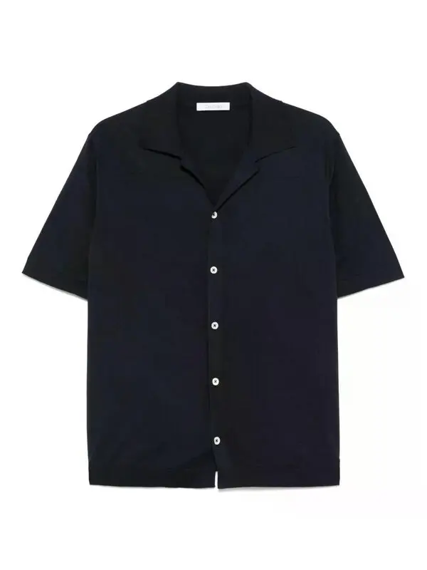CRUCIANI Fine-knit Shirt - Blue