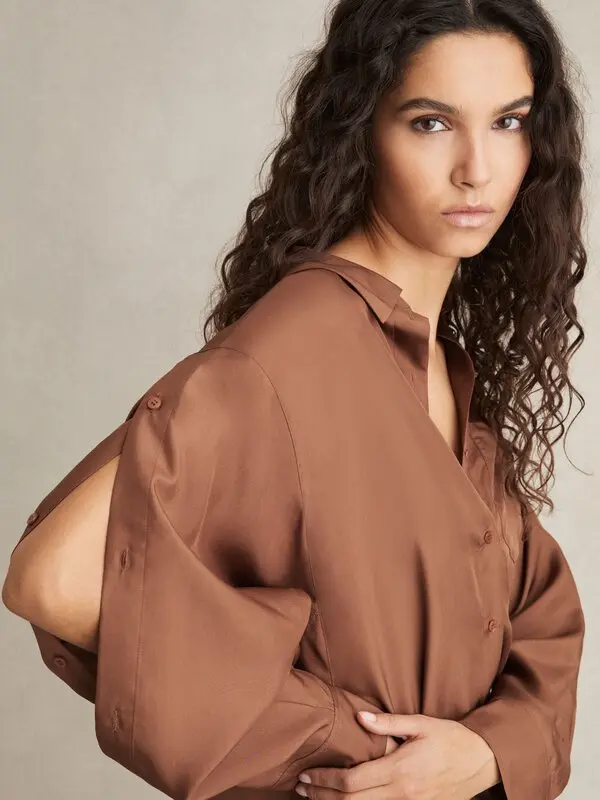 REISS Reenie Silk Shirt