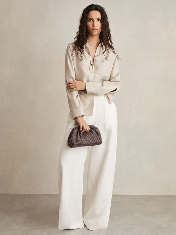 REISS Reenie Silk Shirt