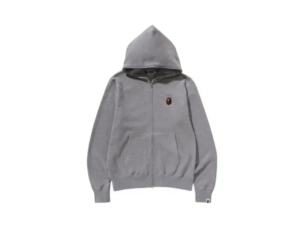 A BATHING APE One Point Full-zip Hoodie - Grey