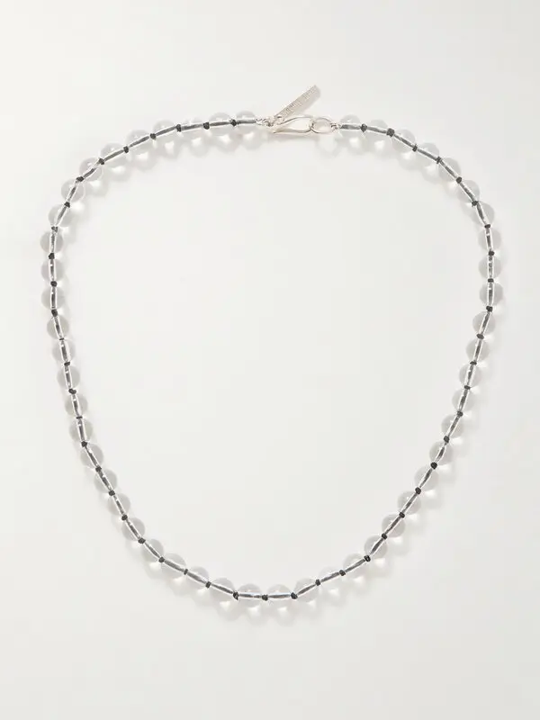 SOPHIE BUHAI Silver Quartz Necklace - Black