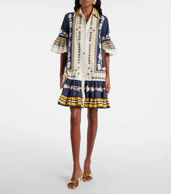 La DoubleJ Choux Printed Shirt Dress - Multicoloured