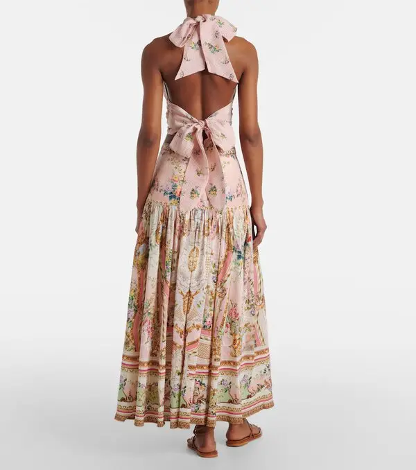 Camilla Gathered Maxi Skirt - Multicoloured