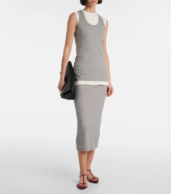 JIL SANDER Set Of 3 Cotton Tank Tops - Multicoloured