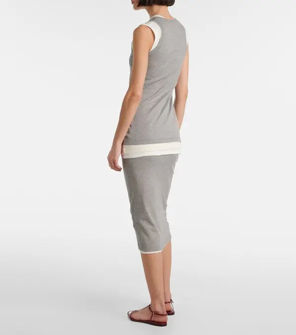 JIL SANDER Set Of 3 Cotton Tank Tops - Multicoloured