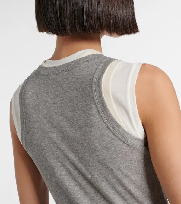 JIL SANDER Set Of 3 Cotton Tank Tops - Multicoloured