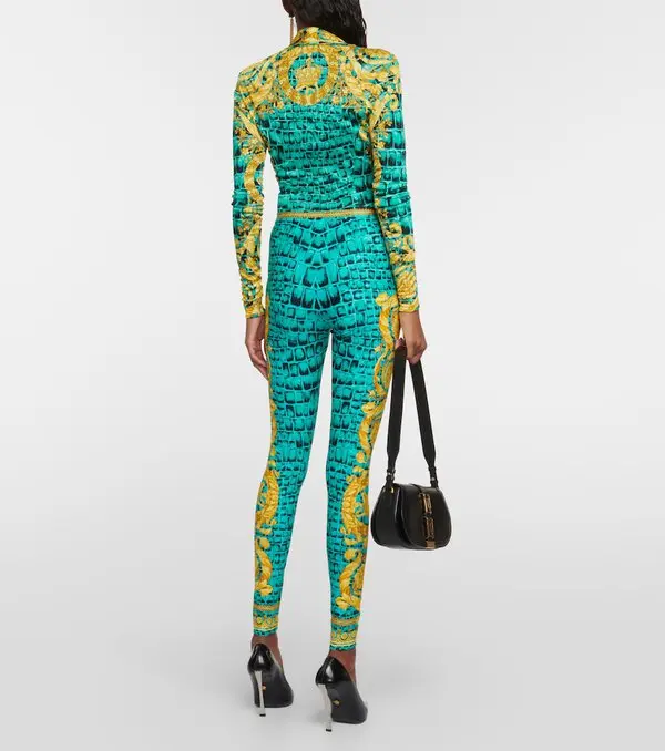 Versace Regalia Baroque Jersey Leggings