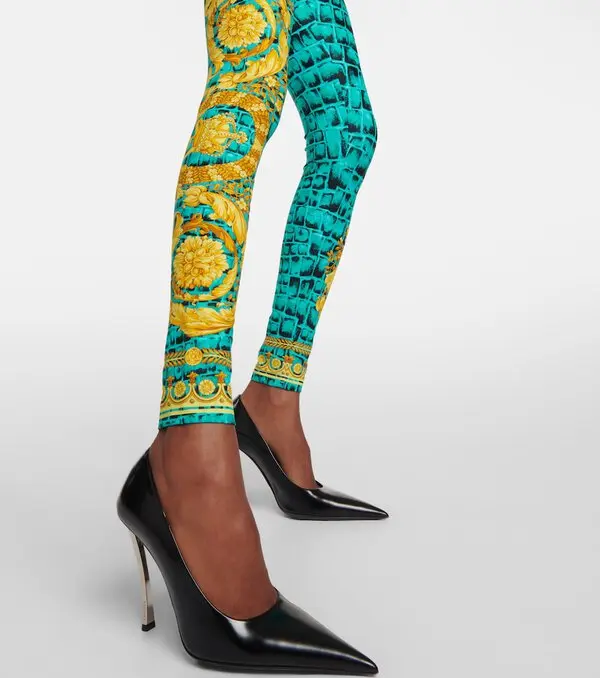 Versace Regalia Baroque Jersey Leggings