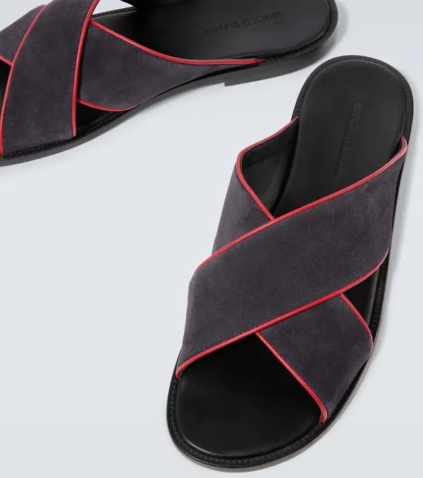 Manolo Blahnik Otawi Suede Sandals