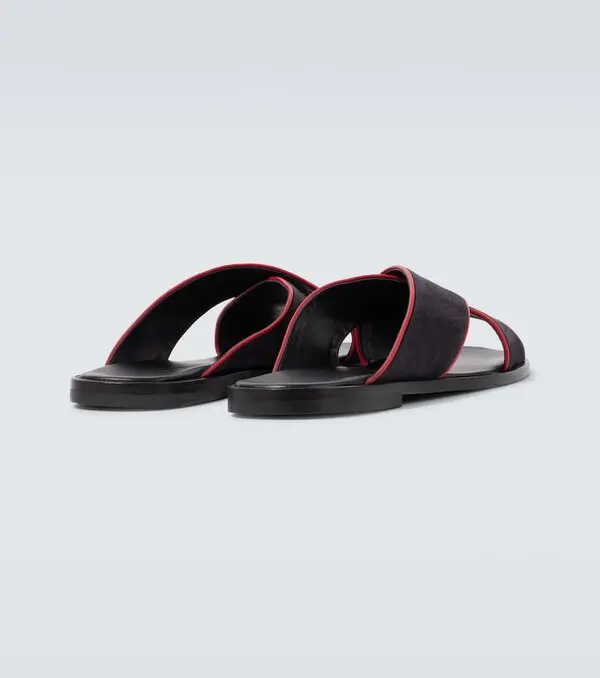 Manolo Blahnik Otawi Suede Sandals