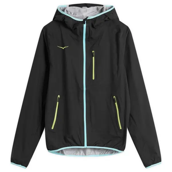 Hoka One One M Tecsky Waterproof Jacket In Black - 35% Off