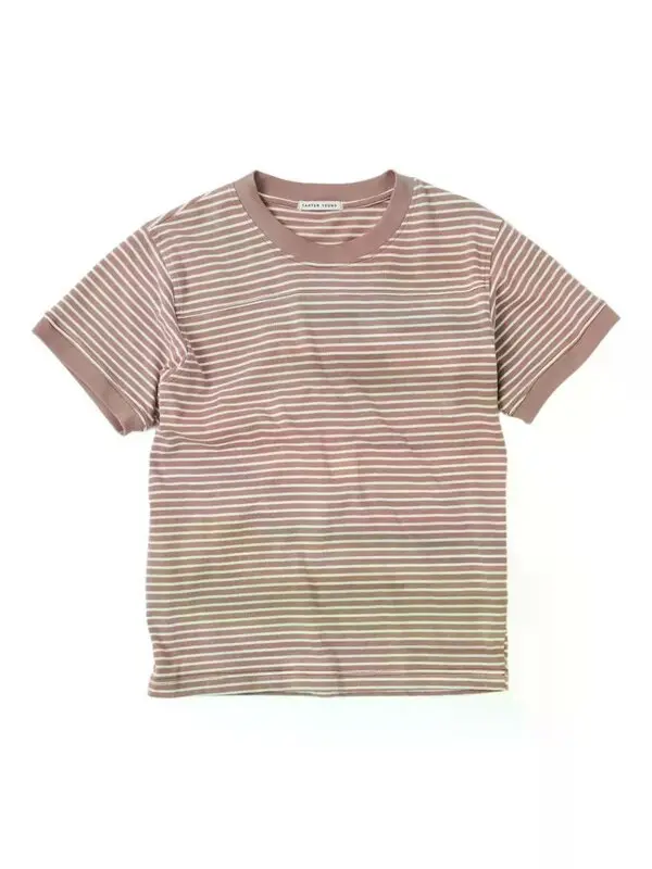 CARTER YOUNG Striped T-shirt - Neutrals