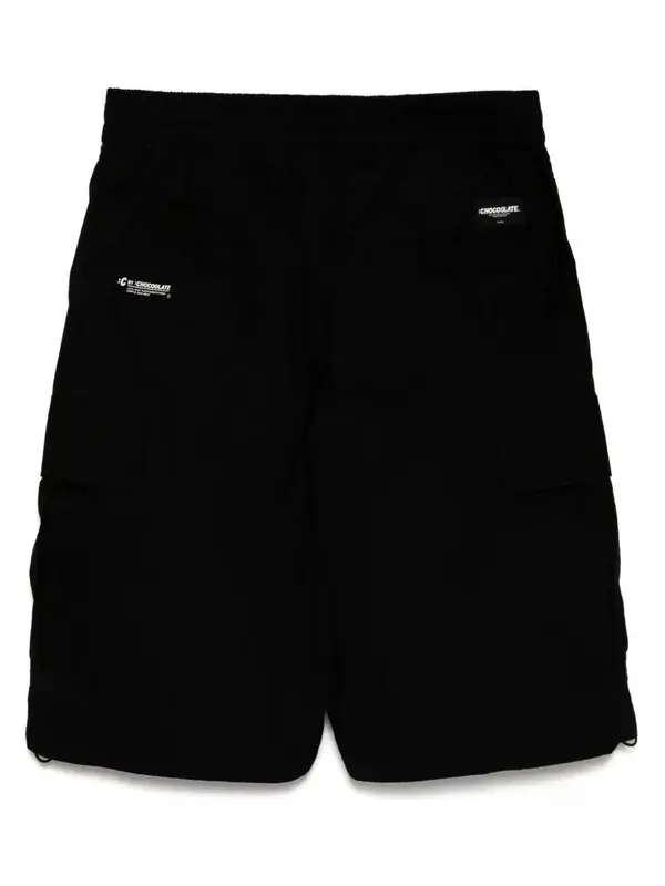 CHOCOOLATE Drawstring Cargo Shorts - Black