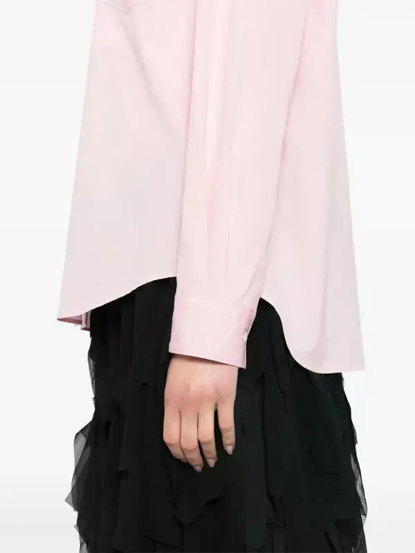 Comme Des Garçons Frill Collared Shirt - Pink
