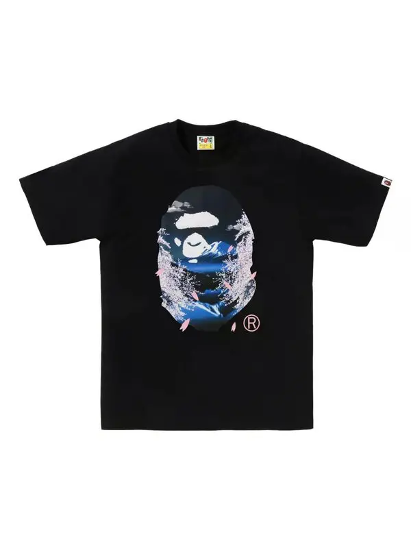 A BATHING APE Sakura T-shirt - Black