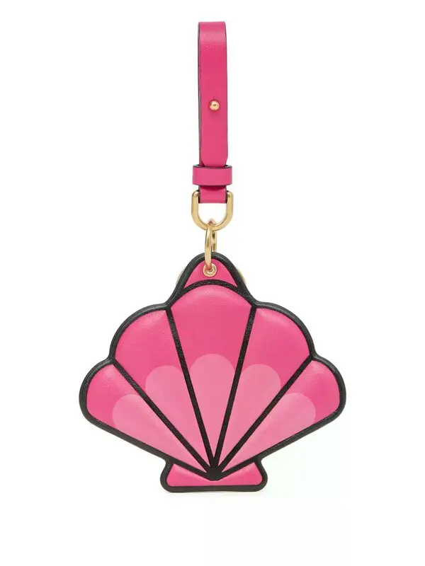 Moncler Leather Keyring - Pink