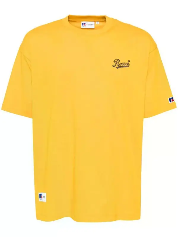 CHOCOOLATE Logo-embroidered T-shirt - Yellow