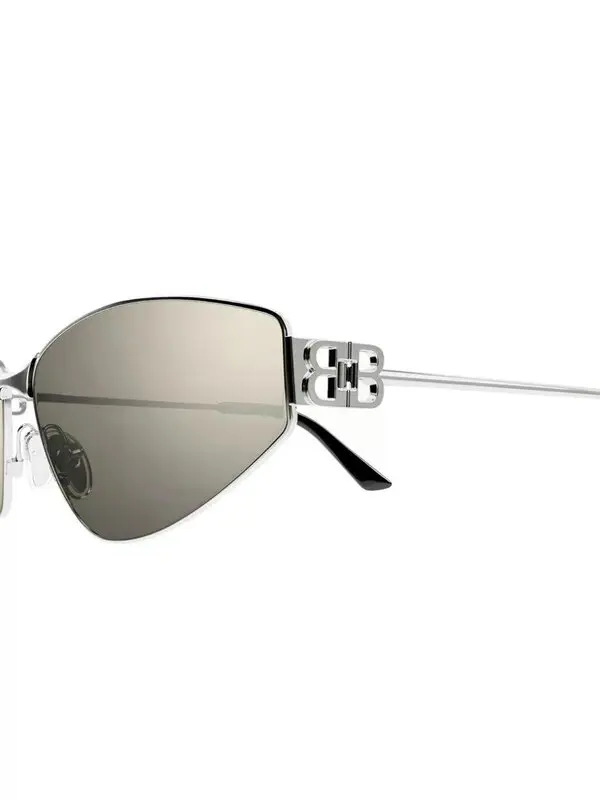 Balenciaga Razor Cat-eye Sunglasses - Silver