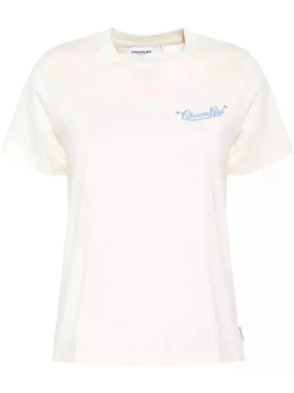 CHOCOOLATE Logo-embroidered T-shirt
