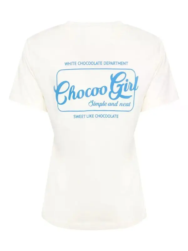 CHOCOOLATE Logo-embroidered T-shirt