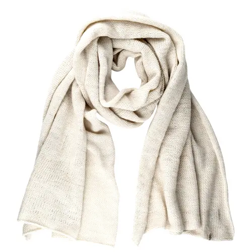 NIRVANNA DESIGNS Hand Loom Air Wrap Scarf - White