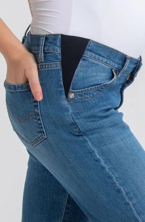 PIETRO BRUNELLI Straight Leg Maternity Boyfriend Jeans - Blue
