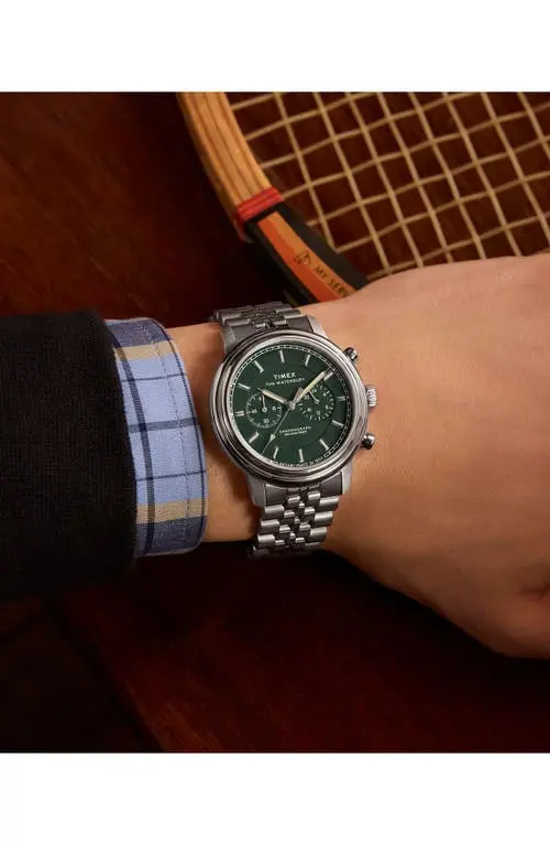 Timex® Waterbury Metropolitan Chronograph Bracelet Watch
