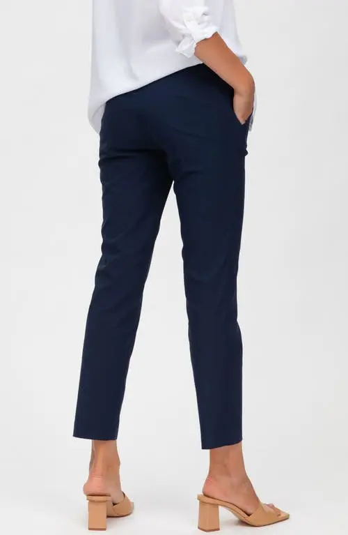 PIETRO BRUNELLI Slim Fit Crop Pants - Blue