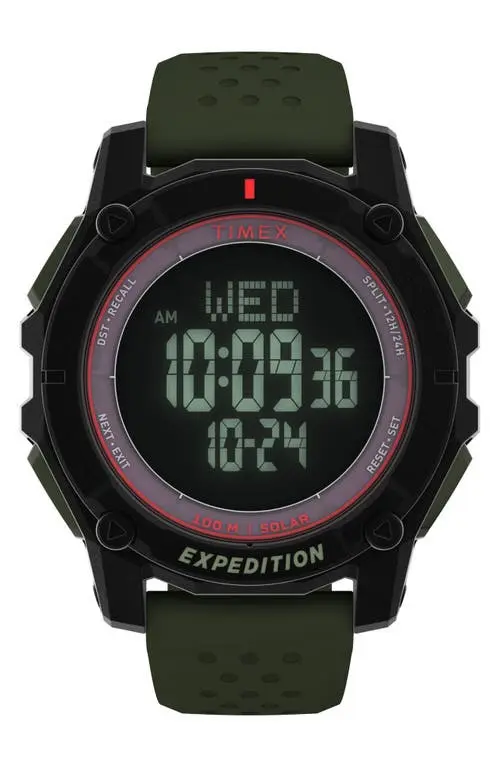 TIMEX® Expedition Ridge Solar Digital Strap Watch - Green