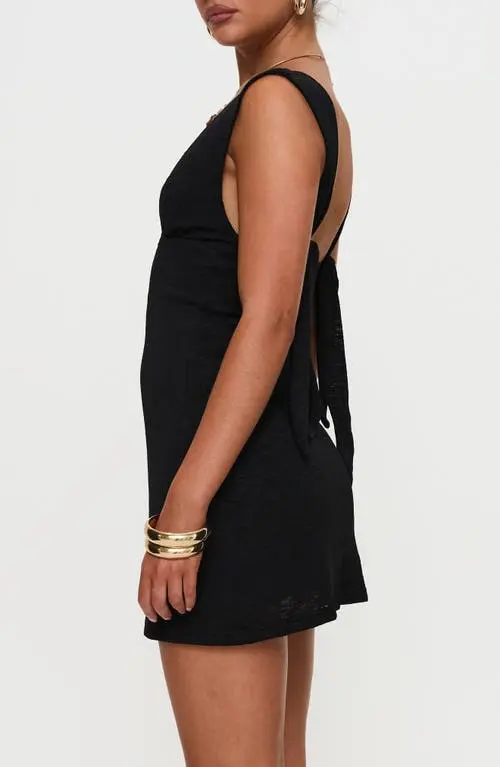 Princess Polly Steward Plunge Neck Mini Dress