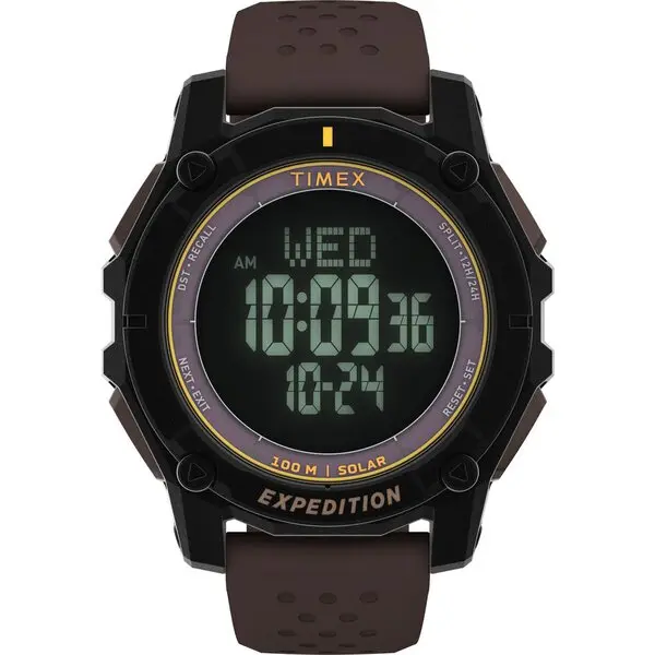 TIMEX® Expedition Ridge Solar Digital Strap Watch - Brown