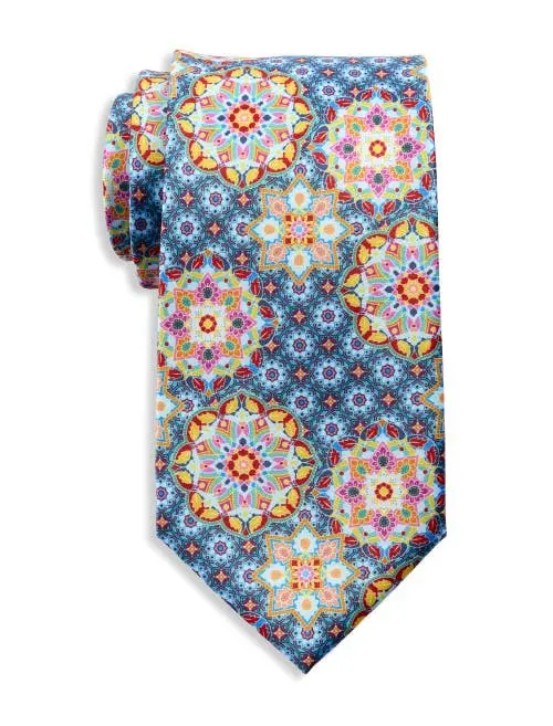 SYNRGY BY DXL Digital Medallion Neck Tie - Blue
