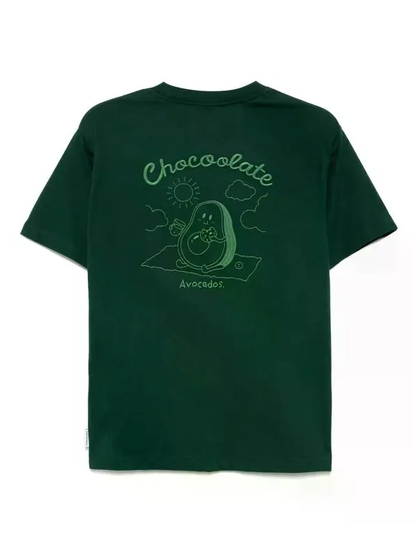 CHOCOOLATE Logo-embroidered T-shirt