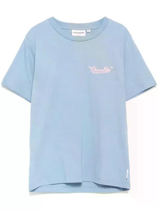 CHOCOOLATE Logo-embroidered T-shirt