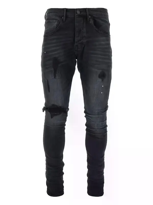 PURPLE BRAND P002 Mid-rise Slim Jeans - Black