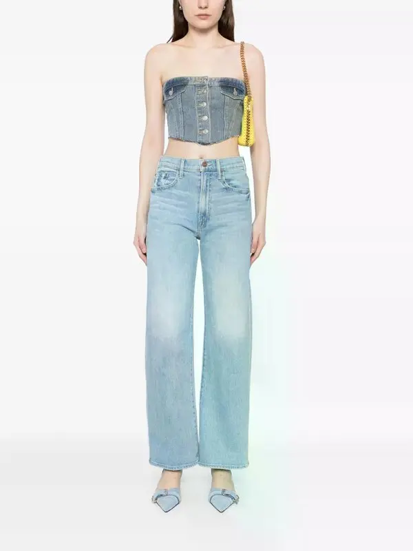 MOTHER Lil' Lasso Sneak Jeans - Blue