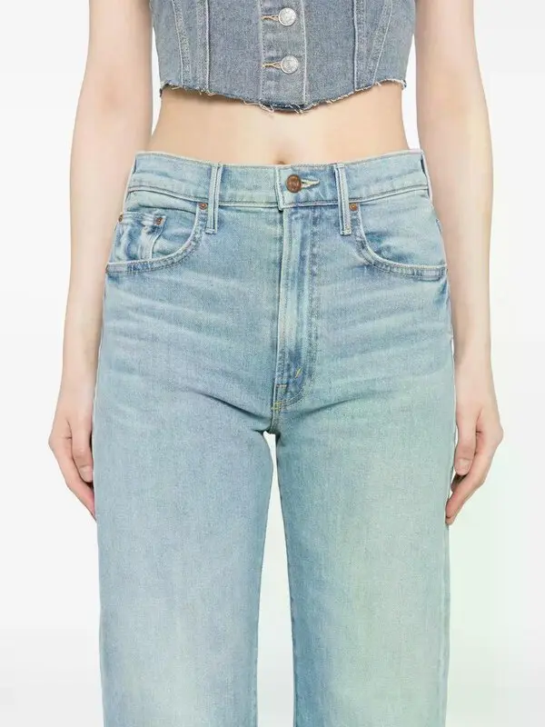 MOTHER Lil' Lasso Sneak Jeans - Blue