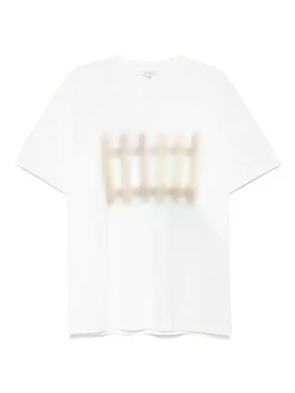 JW Anderson Fence-printed T-shirt - Neutrals
