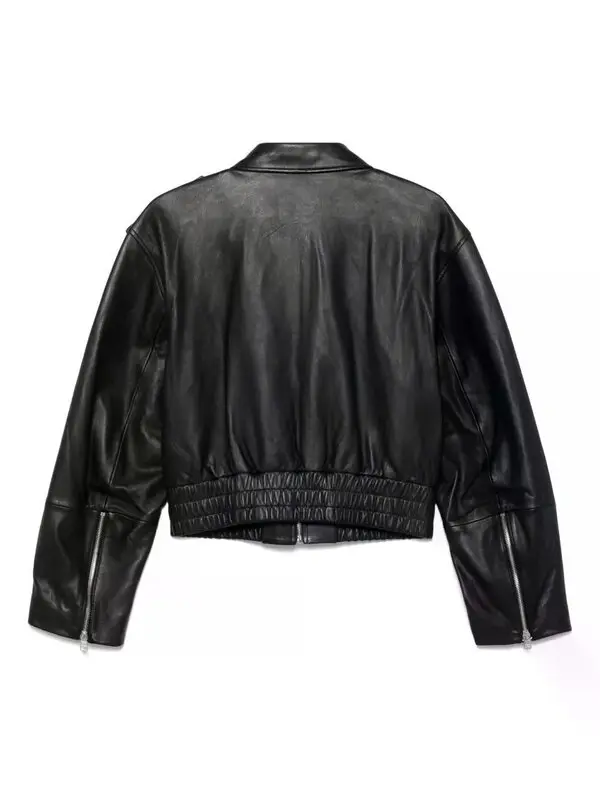 Hugo Leather Bomber Jacket